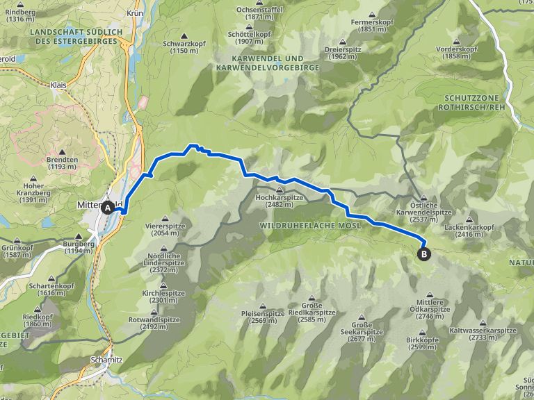 Von Mittenwald zum Karwendelhaus | Wanderung | Komoot